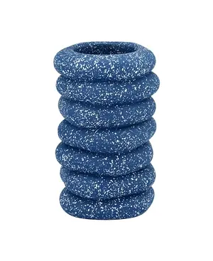 TOV FURNITURE Gabby Speckled Cairn Vase - Blue