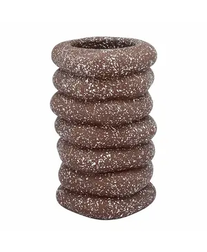 TOV FURNITURE Gabby Speckled Cairn Vase - Rust