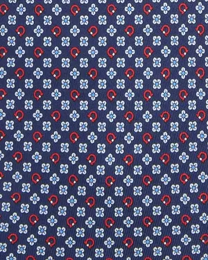 FERRAGAMO Silk Classic Gancini Floral Tie
