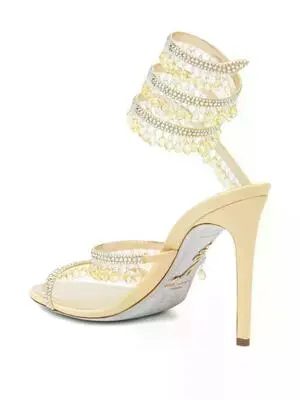 Rene Caovilla 105mm Chandelier Sandals - Yellow