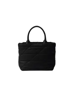 Prada Small Padded Re-nylon Tote - Black