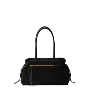 Prada Explore Medium Re-nylon And Leather Tote Bag