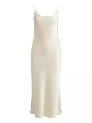 Polo Ralph Lauren Scoop-neck Slip Dress - Neutrals