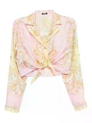 Versace Printed Silk Twill Shirt