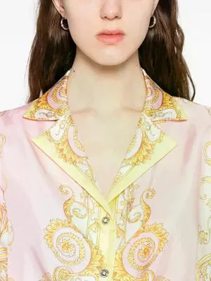 Versace Printed Silk Twill Shirt