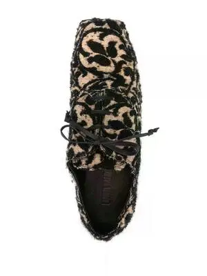 UMA WANG Jacquard Square-toe Brogues