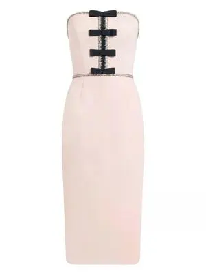 Jenny Packham Odette Bow-embellished Midi Dress