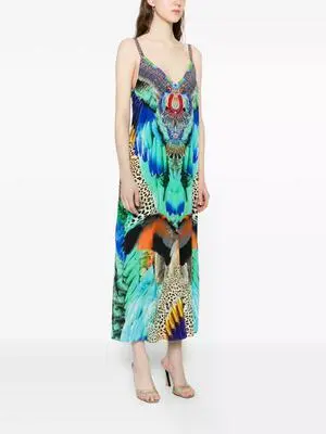 Camilla Graphic-print Midi Dress