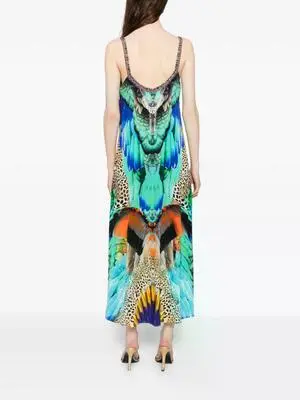 Camilla Graphic-print Midi Dress