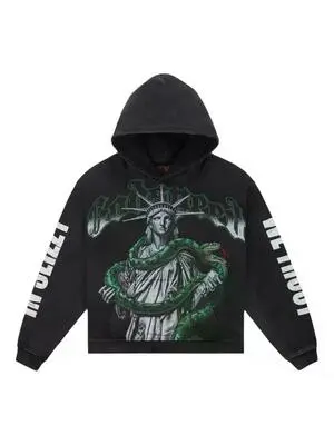 GODSPEED Graphic Print Hoodie - Black
