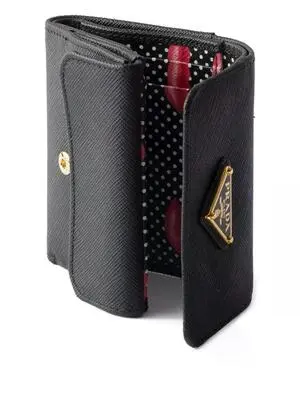 Prada Leather Triangle-logo Wallet - Black