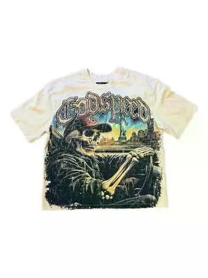 GODSPEED Sightseeing Graphic Print T-shirt - White