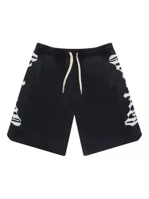 GODSPEED Courtside Pattern Track Shorts - Black