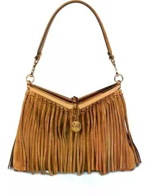 Etro Vela Fringing Shoulder Bag - Brown