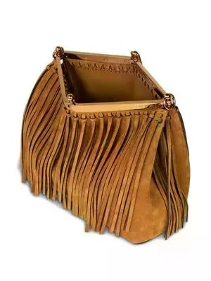 Etro Vela Fringing Shoulder Bag - Brown