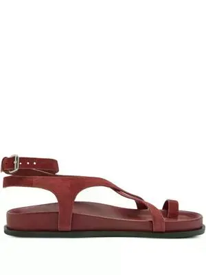 A.emery The Jalen Slim Flat Sandals - Red