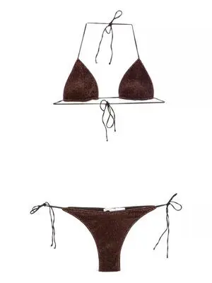 Oseree Triangle Beachwear Brown