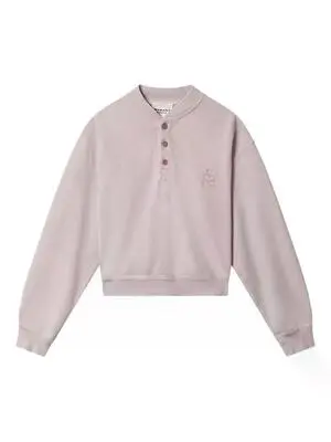MARANT ETOILE Simony Embroidered Sweatshirt - Pink