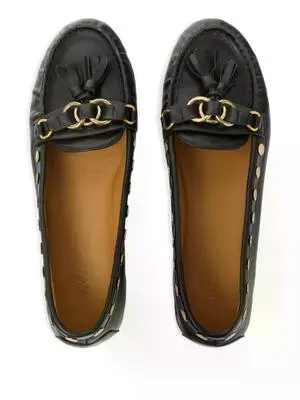 Isabel Marant Étoile Studded Tassel Loafers - Black