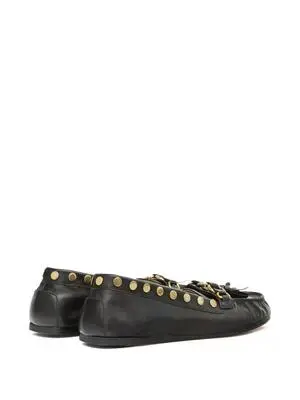 Isabel Marant Étoile Studded Tassel Loafers - Black