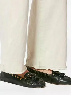 Isabel Marant Étoile Studded Tassel Loafers - Black