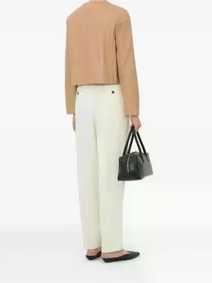 Loulou De Saison Leather Cropped Jacket - Neutrals