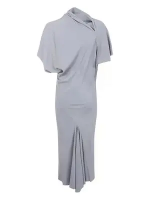 Rick Owens Draped Midi Dress - Grey