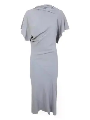 Rick Owens Draped Midi Dress - Grey