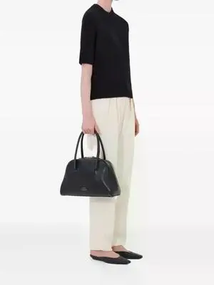 Loulou De Saison Dara Short-sleeve Ribbed Sweater