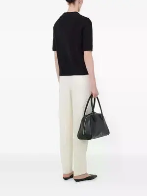 Loulou De Saison Dara Short-sleeve Ribbed Sweater