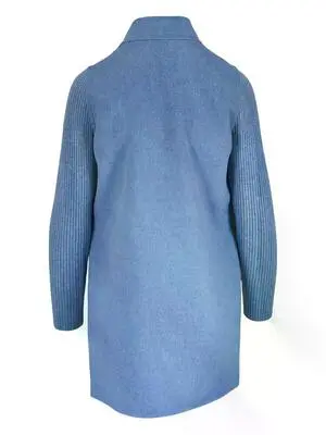 Kinross Cashmere Shawl-collar Ribbed Coat