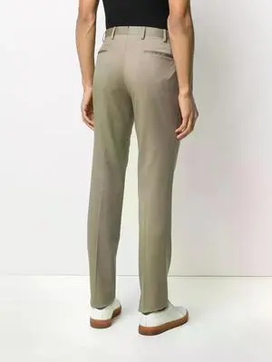 DELL'OGLIO Slim-fit Tailored Trousers - Neutrals