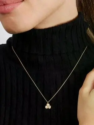 LEO PIZZO 18kt Yellow Diamond Pendant Necklace