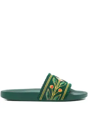 Casablanca Embroidered Slides Slipper