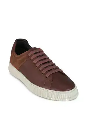 FERRAGAMO Clayton Panelled Sneakers - Brown