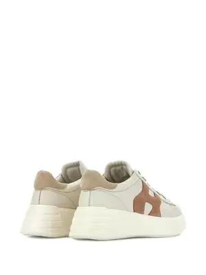 Hogan Rebel Leather Sneakers - Neutrals