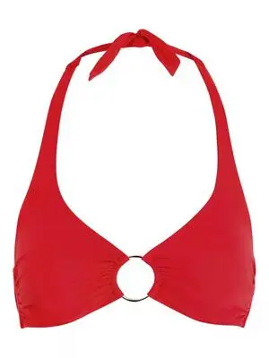 Melissa Odabash Brussels Ring-detail Bikini Top - Red