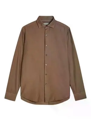 Canali Long-sleeve Shirt - Brown