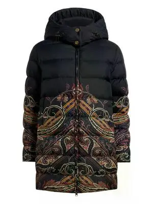 Etro Printed Zip-up Coat