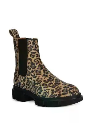SUMMERY COPENHAGEN Leopard-print Chelsea Boots