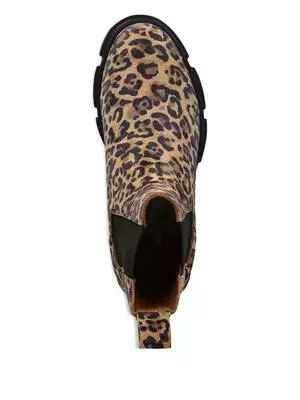 SUMMERY COPENHAGEN Leopard-print Chelsea Boots