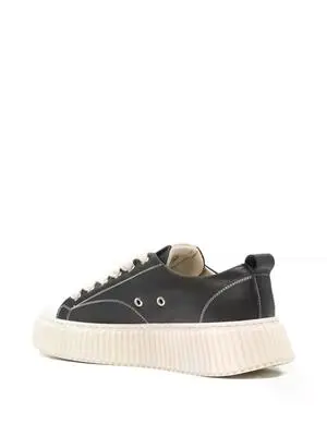 RHUN Contrast-stitching Sneakers - Black