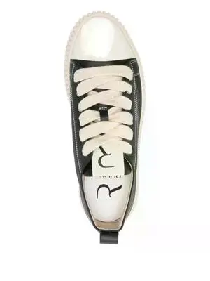 RHUN Contrast-stitching Sneakers - Black
