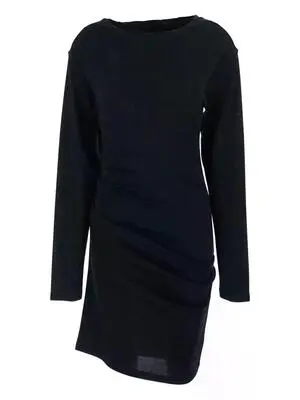 Max Mara Gathered Virgin Wool Dress