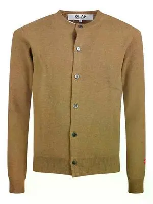 Play Comme Des Garcon Heart-motif Cardigan