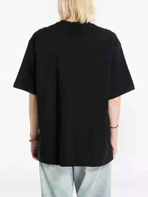 A BATHING APE Sticker Graphic-print T-shirt - Black