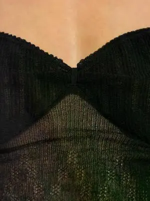 Victoria Beckham Ribbed Tank Top - Black
