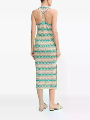 FRACOMINA Geometric-pattern Midi Dress