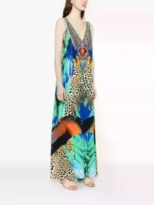 Camilla Graphic-print Flared Jumpsuit