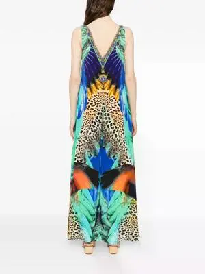 Camilla Graphic-print Flared Jumpsuit